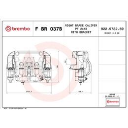 Brembo Bremssattel fbr037b vor der Achse f&uuml;r Iveco