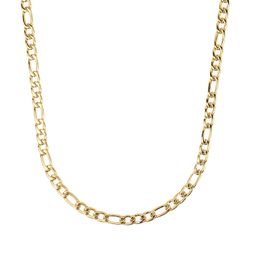 Kette ohne Anh&auml;nger Tom Tailor, gold (gelbgoldfarben), Halsketten, Herren, Edelstahl, L: 55 B: 4,5mm, B:4,5mm