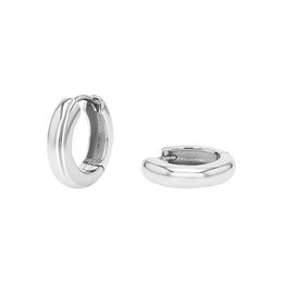 Paar Creolen Tom Tailor, silberfarben, Ohrringe, Damen, Silber 925 (Sterlingsilber)