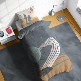 Kinderbettw&auml;sche Star Wars "Star Wars Adult Scenic", grau, B/L: 135cm x 200cm, 1 Stk., 1 Stk., Linon, B/L: 80cm x 80cm, 2, Linon, Obermaterial: 100% Baumwolle, Bettw&auml;sche, 100% Baumwolle