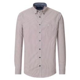 Langarmhemd Casamoda "Casamoda Freizeithemd Print", Herren, Gr. L, Normalgr&ouml;&szlig;en, rot, 100% Baumwolle, bedruckt, comfort fit, Hemden