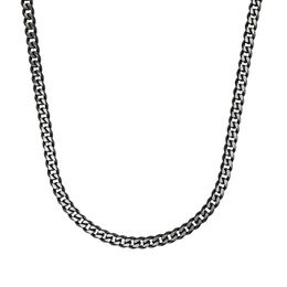 Kette ohne Anh&auml;nger Tom Tailor, gunfarben, Halsketten, Herren, Edelstahl, L: 60 B: 0,6mm, B:0,6mm