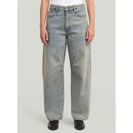 G-Star Raw 5-Pocket-Jeans G-STAR "Carter Barrel Jeans", Damen, Gr. 27, worn in blau tinted, Obermaterial: 100% Baumwolle, Jeans 5-Pocket-Jeans