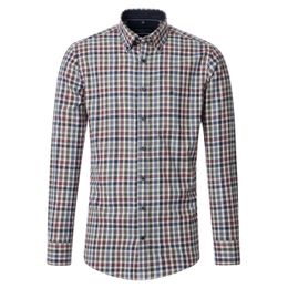 Langarmhemd Casamoda "Casamoda Freizeithemd kariert", Herren, Gr. L, Normalgr&ouml;&szlig;en, blau, 100% Baumwolle, kariert, comfort fit, Hemden