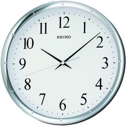 Wanduhr Seiko "QXA417S", silber (silberfarben), Wanduhren, B/H/L: 4cm, Wanduhr, Quarzuhr,Wohnzimmer,Esszimmer,K&uuml;che,Arbeitszimmer,B&uuml;ro, Flur