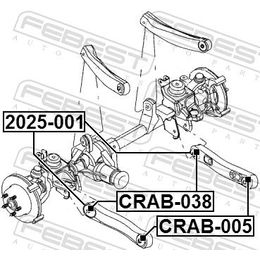 FEBEST Lenker, Radaufh&auml;ngung 2025001 Vorderachse unten f&uuml;r Chrysler ALFAROME/Fiat/LANCI