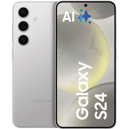 Samsung Smartphone "Galaxy S24", silber (marble gray), 256 GB, Mobiltelefone, AI-Funktionen