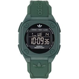 Chronograph adidas originals "CITY TECH FOUR", gr&uuml;n (dunkelgr&uuml;n), Armbanduhren, Damen, Chronograph, Quarzuhr, Armbanduhr, Herrenuhr, Damenuhr,Datum, Stoppfunktion,digital