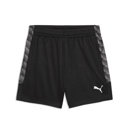 Trainingsshorts Puma "TEAMLIGA26 TRAINING SHORTS JR", Kinder, Gr. 128, N-Gr, schwarz (Puma schwarz, Puma wei&szlig;, flat schwarz gray), Interlock, Obermaterial: 100% Polyester, mehrfarbig, regular fit kniefrei, Hosen, mit DryCELL-Technologie, atmungsaktiv, Regular Fit, f&uuml;r Teens