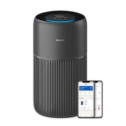 Luftreiniger Philips "PureProctect Quiet 2200 Series, Luftreinigungsrate 420 m&sup3;/h", schwarz, B:28cm H:48,6cm T:28cm, Luftreiniger, Luftreiniger, 3-Schichten-HEPA-Filtersystem, mit App Verbindung, leise