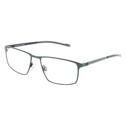 Titanflex 820977 Brille Herren | Fassung: Vollrand, Quadratisch, Gr&uuml;n Matt
