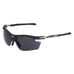 Rudy Project SP541006 RYDON SLIM | Unisex-Sonnenbrille | Fassung: Vollrand, Quadratisch, Kunststoff, Schwarz Matt | Glasfarbe: Grau