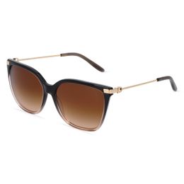 Polo by Ralph Lauren RL8209 | Damen-Sonnenbrille | Fassung: Vollrand, Quadratisch, Acetat, Schwarz Gl&auml;nzend | Glasfarbe: Braun Verlaufend