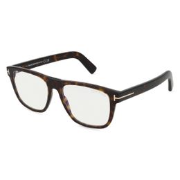 Tom Ford FT5902-B Brille Unisex | Fassung: Vollrand, Quadratisch, Havanna Dunkel