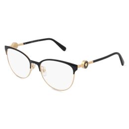 Versace VE1271 Brille Damen | Fassung: Vollrand, Cat Eye, Schwarz Gold