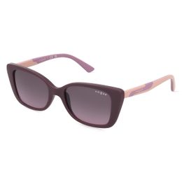 Vogue 0VJ2022 | Damen-Sonnenbrille | Fassung: Vollrand, Butterfly, Kunststoff, Flieder | Glasfarbe: Violett Verlaufend