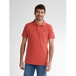 Poloshirt PETROL INDUSTRIES, Herren, Gr. XL, lila (cranberry), Jersey, Obermaterial: 100% Baumwolle, unifarben, regular fit taillenbedeckt, ohne Ausschnitt, Shirts, mit Logo Stickerei