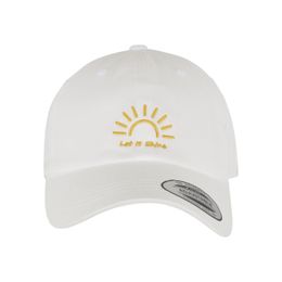 Flex Cap MISS TEE "Miss Tee Let It Shine Cotton Twill Cap", Damen, Gr. onesize, wei&szlig;, 100% Baumwolle, Caps