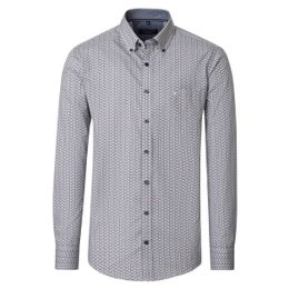 Langarmhemd Casamoda "Casamoda Freizeithemd Print", Herren, Gr. XXL, Normalgr&ouml;&szlig;en, gr&uuml;n, 100% Baumwolle, bedruckt, l&auml;ssig geschnitten, Hemden