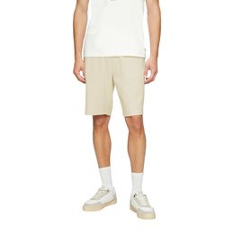 Bermudas s.Oliver "DETROIT", Herren, Gr. L, N-Gr, wei&szlig;, Sweatware, Obermaterial: 87% Baumwolle, 13% Polyester, unifarben, relaxed fit kniefrei, Hosen Bermudas, Sommerhose im Relaxed Fit
