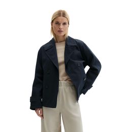 Marc O'Polo Outdoorjacke MARC O'POLO "aus Organic Cotton-Twill", Damen, Gr. 32, deep night blau, Obermaterial: 100% Baumwolle. Futter: 100% Baumwolle, unifarben, loose fit, normaler Saum, Jacken Outdoorjacke