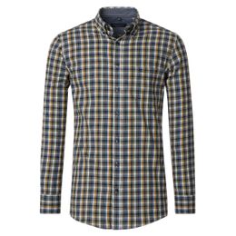 Langarmhemd Casamoda "Casamoda Freizeithemd kariert", Herren, Gr. XL, Normalgr&ouml;&szlig;en, blau, 100% Baumwolle, kariert, comfort fit, Hemden