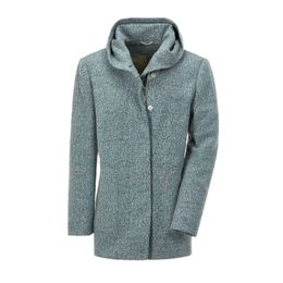 Winterjacke GOLDNER "Kurzgr&ouml;&szlig;e Unentbehrliche Boucle-Jacke mit feinen Details", Damen, Gr. 22, gr&uuml;n (rosmarin), Obermaterial: 100% Polyester PES., normal, Gerade, Jacken Winterjacke, Ohne