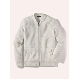 Walbusch Zip-Jacke Strukturmix