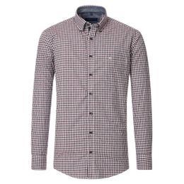 Langarmhemd Casamoda "Casamoda Freizeithemd kariert", Herren, Gr. XL, Normalgr&ouml;&szlig;en, rot, 100% Baumwolle, kariert, comfort fit, Hemden