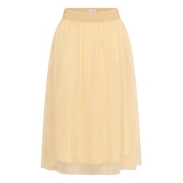 Midirock Saint Tropez "Rock CoralSZ", Damen, Gr. XL, cr&egrave;me br&ucirc;l&eacute;e, Obermaterial: 100% Polyester PES., R&ouml;cke