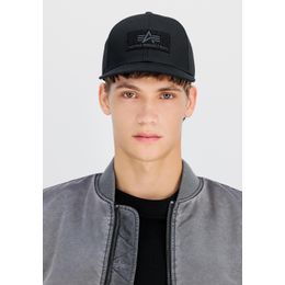Trucker Cap Alpha Industries "Velcro Cap", Herren, Gr. onesize, schwarz, Baumwolle, Caps