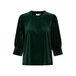 Langarmbluse Kaffe "Langarm-Bluse KAcaca", Damen, Gr. XS, gr&uuml;n (garden topiary cc.), Obermaterial: 90% Polyester PES. 10% Elasthan EL., Blusen