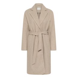 Wintermantel Kaffe "Jacke KAsaturn", Damen, Gr. 38, beige (beige smoke melange), Obermaterial: 100% Polyester PES., M&auml;ntel Wintermantel