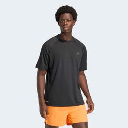 T-Shirt adidas Performance "TECHESS TEE", Herren, Gr. L, schwarz, schwarz, Obermaterial: 92% Polyester, 8% Elasthan, normal, Rundhals, Shirts T-Shirt