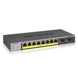 Netgear Netzwerk-Switch "GS110TP", schwarz, B:16,8cm H:8,8cm T:27,2cm, Netzwerk-Switches