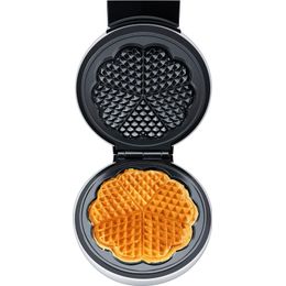 Steba Waffeleisen "WE 16", bunt (wei&szlig;, silberfarben), B:21cm H:10,5cm T:25,5cm, Waffeleisen