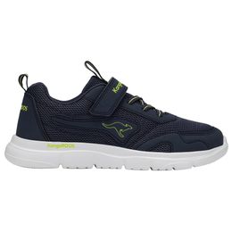 Sneaker Kangaroos "K-ETK ROOZ EV", M&auml;dchen, Gr. 28, dk navy, sulphur spring, Mesh, Synthetik, Schuhe Sneaker