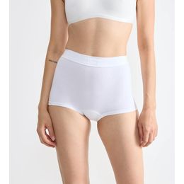 Panty Sloggi "Double Comfort T", Damen, Gr. 40, wei&szlig;, Single Jersey, Obermaterial: 95% Baumwolle, 5% Elasthan, unifarben, k&ouml;rpernah, Unterhosen Panty, superweicher Komfortbund, flache Abschl&uuml;sse