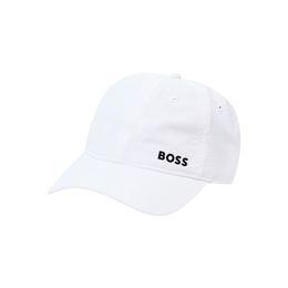 Fitted Cap BOSS Green "Lach-RS", Herren, wei&szlig; (natural 101), Web, Kunstfaser, unifarben, Caps, Technical Sport Ripstop, UV-Protection, Weite verstellbar, unisex
