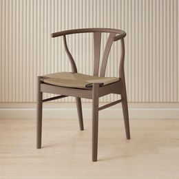 Stuhl HAMMEL FURNITURE "Freja, Massivholz Stuhl mit gepolstertem Sitz &ndash; komfortabel & robust", , eiche smoked ge&ouml;lt, eiche smoked ge&ouml;lt, beige, B:53cm H:75cm T:54cm, Massivholz, St&uuml;hle, Stuhl, Massivholz, gepolsterte Sitzfl&auml;che, versch. Farbvarianten