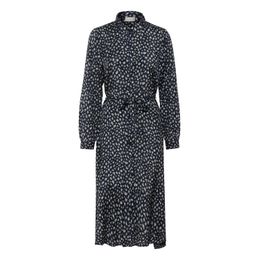 Midikleid Kaffe "Kleid KAoline", Damen, Gr. 34, N-Gr, blau (blau graphic dots), Obermaterial: 50% Viskose CV. 50% Viskose LENZING ECOVERO CV LenzEcov., Kleider Midikleid