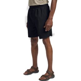 Shorts Jack Wolfskin "WAGAMI SHORTS M", Herren, Gr. S (48), Normalgr&ouml;&szlig;en, blau (schwarz, navy), Oberstoff: 94% POLYAMID, 6% ELASTHAN. Futter 1:00% POLYESTER, Hosen Shorts