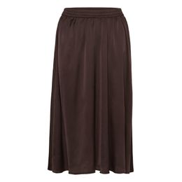 Midirock Kaffe "Rock KAamara", Damen, Gr. 34, braun (chocolate braun), Obermaterial: 100% Polyester PES., R&ouml;cke