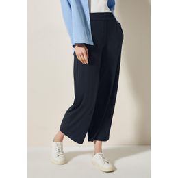 Culotte Cecil, Damen, Gr. XXL, L&auml;nge 26, blau (universal blau), Stoff, 95% Viskose, 5% Elasthan, unifarben, loose fit normal, Hosen Culotte, im Loose Fit