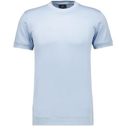 T-Shirt Ragman, Herren, Gr. XXL, blau (grau, blau, 769), Jersey, Baumwolle, regular fit, Rundhals, Shirts T-Shirt