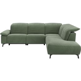 Ecksofa Musterring "MR 370, intelligenter Komfort im modernen Design", turtle, B:288cm H:83cm T:241cm, 94% Polyester, 6% Nylon, Sofas, Ecksofa, Optionale Relaxfunktion, flexible Kopfteile & klappbare Armlehnen