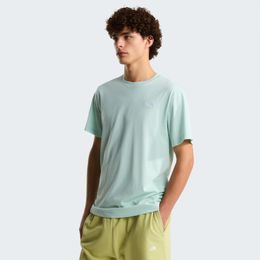 T-Shirt The North Face "M EVOLUTION SIMPLE DOME REGULAR SHORT SL", Herren, Gr. XXL, opal frost, Obermaterial: 60% Baumwolle, 40% Polyester, normal, Rundhals, Shirts T-Shirt, normale Passform, Kurzarm, f&uuml;r den Alltag, aus Baumwolle