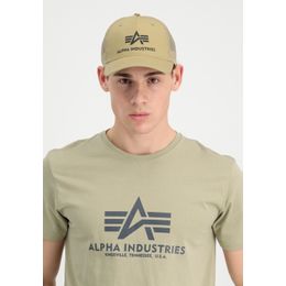 Trucker Cap Alpha Industries "Basic Trucker Cap", Herren, Gr. onesize, beige (sand), Baumwolle, Caps