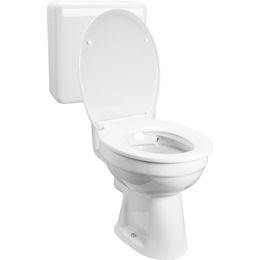 Tiefsp&uuml;l-WC CORNAT, wei&szlig;, B:38,4cm H:90cm T:46cm, WCs, inkl. WC, WC-Sitz, Sp&uuml;lkasten, H&ouml;he: 85-90