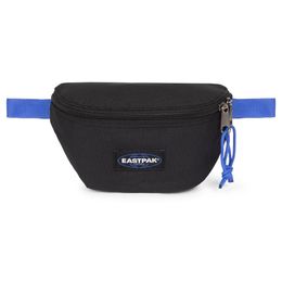 Bauchtasche Eastpak "SPRINGER", Damen, Gr. B/H/T: 23cm x 16,5cm x 8,5cm, schwarz (schwarz, blau), Textil, mehrfarbig, Taschen, Unisex G&uuml;rteltasche, Minibag im l&auml;ssigen Look, mit Logo-Aufn&auml;her